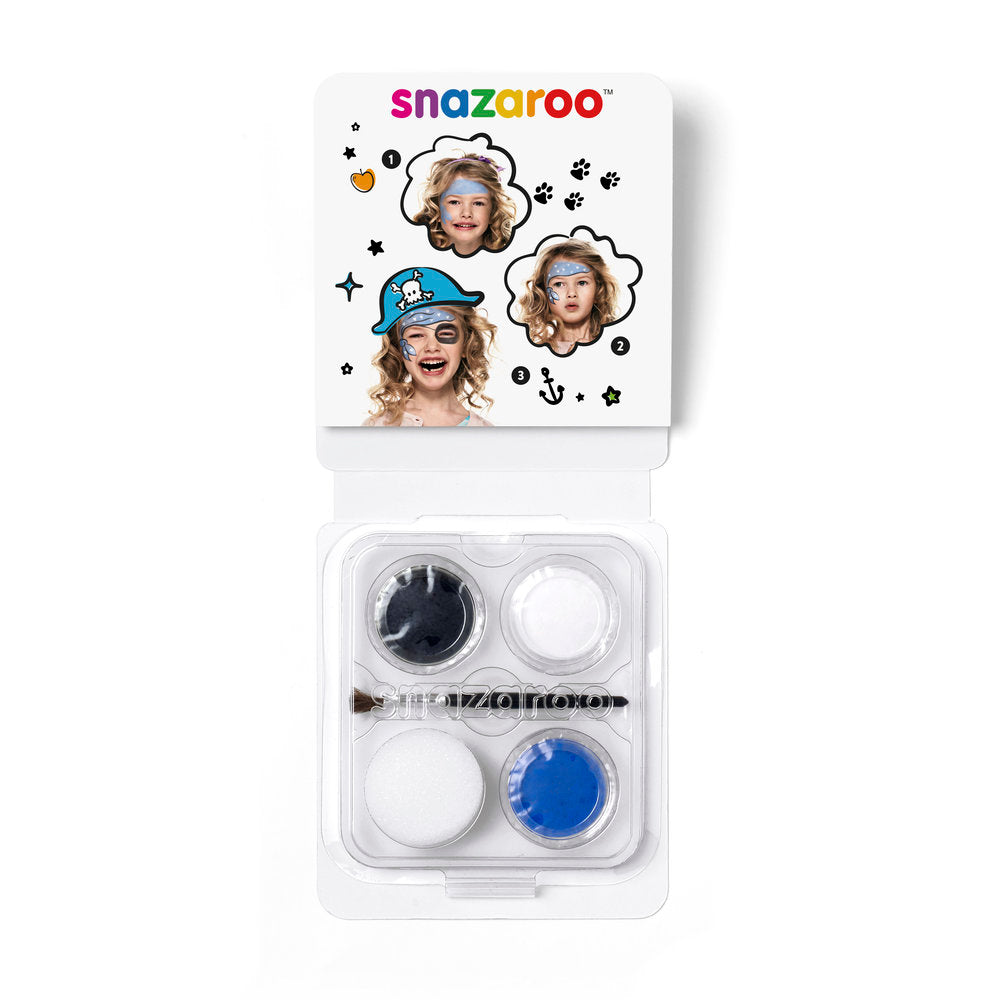 Themed Kits - Mini Face Paint Kit Blue Pirate – snazaroo-uk
